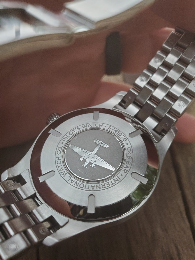 IWC Mark XVIII silver/white dial with OEM bracelet and strap ...