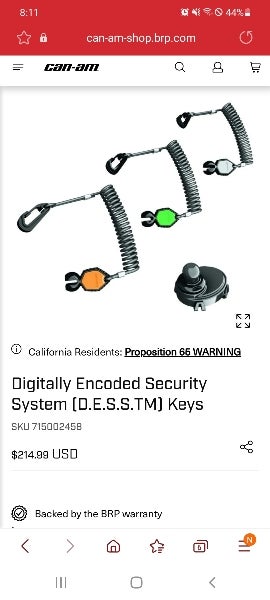 DESS Ignition System | Can-Am Maverick Forum