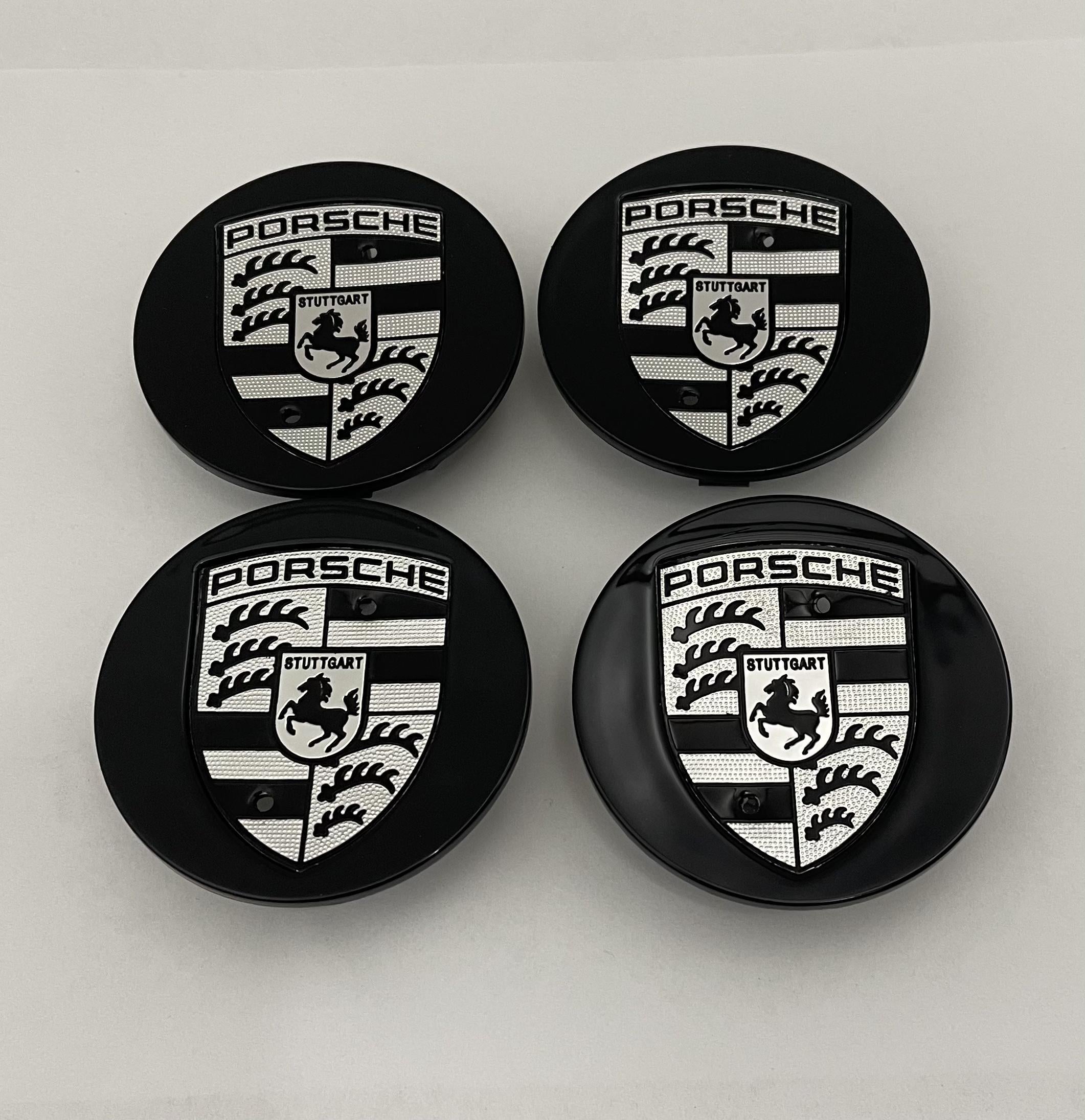 FS: Gloss & Satin Black Concave Center Caps. Gold or Monochrome Crests ...