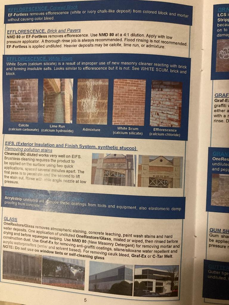 Calcium buildup on bricks | Contractor Talk - Professional Construction ...