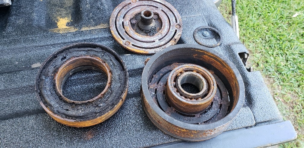 A/C compressor seized up. Need help formulating a temporary fix. | Ford ...