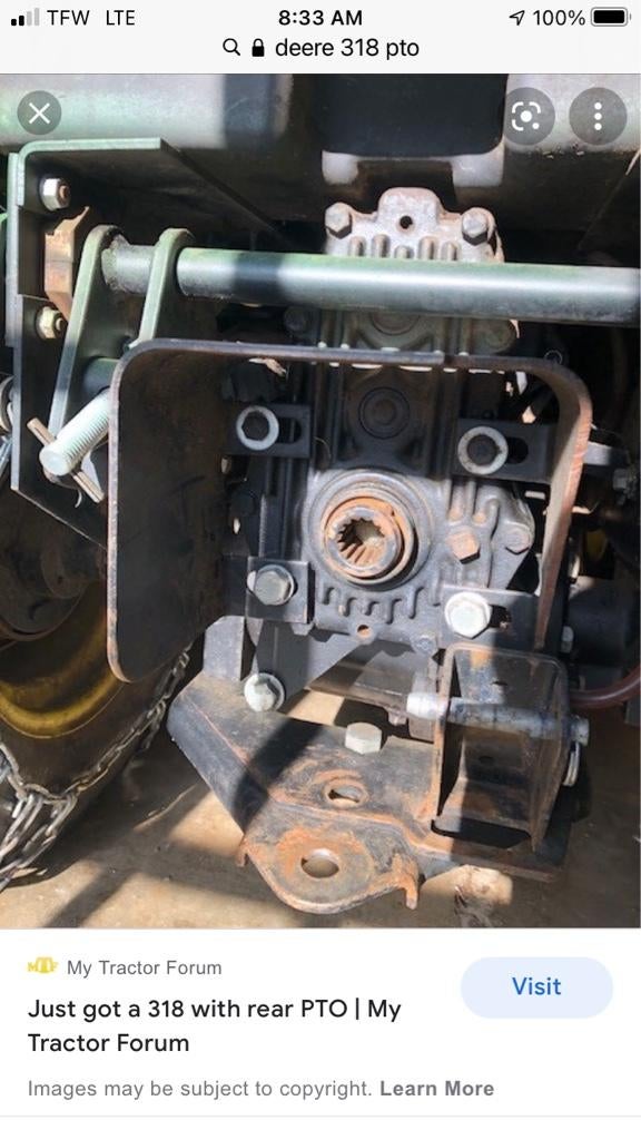 John Deere 316 Rear PTO Shaft Too Short | Green Tractor Talk