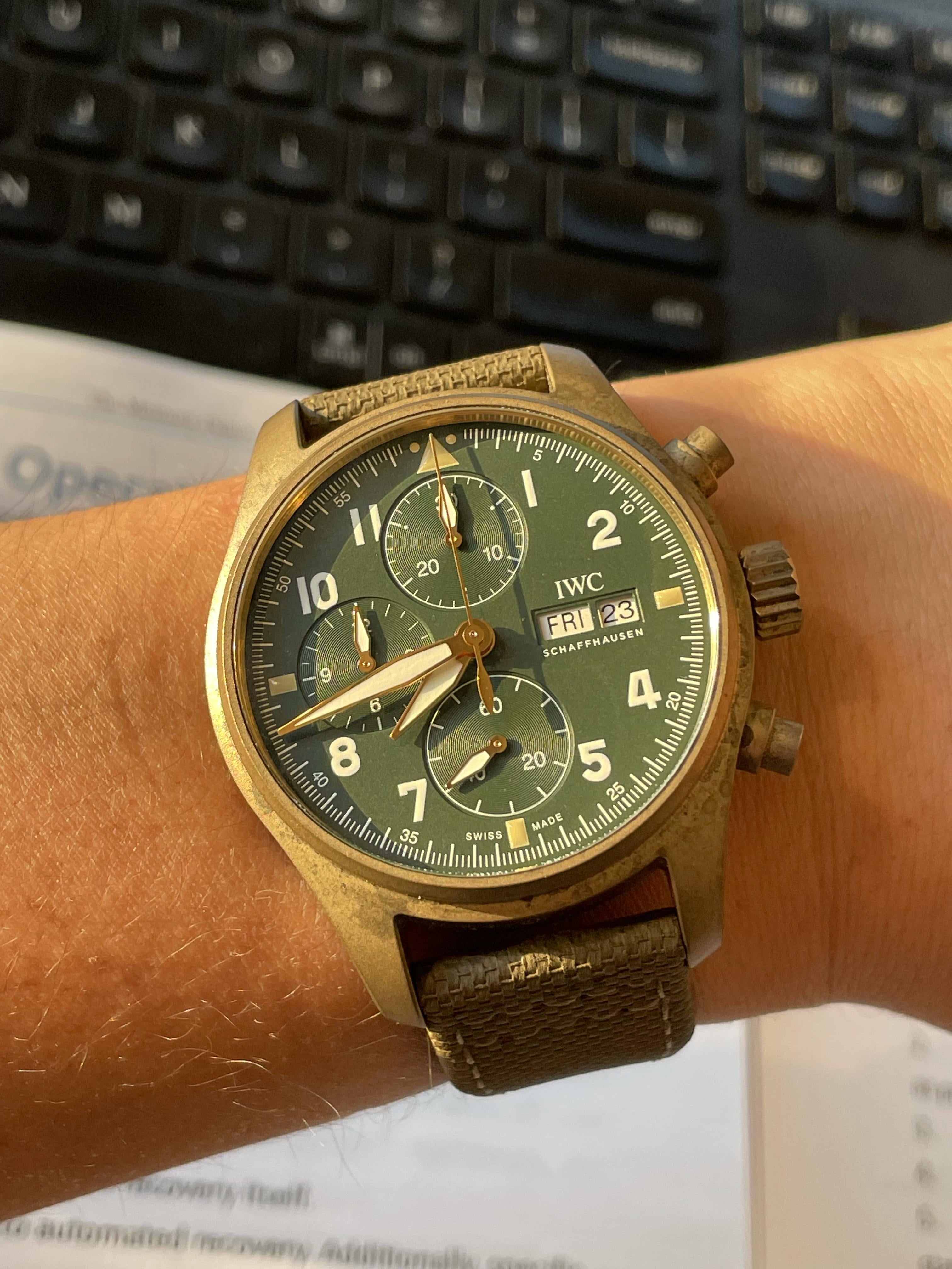 IWC Bronze Spitfire Patina pics? | WatchUSeek Watch Forums