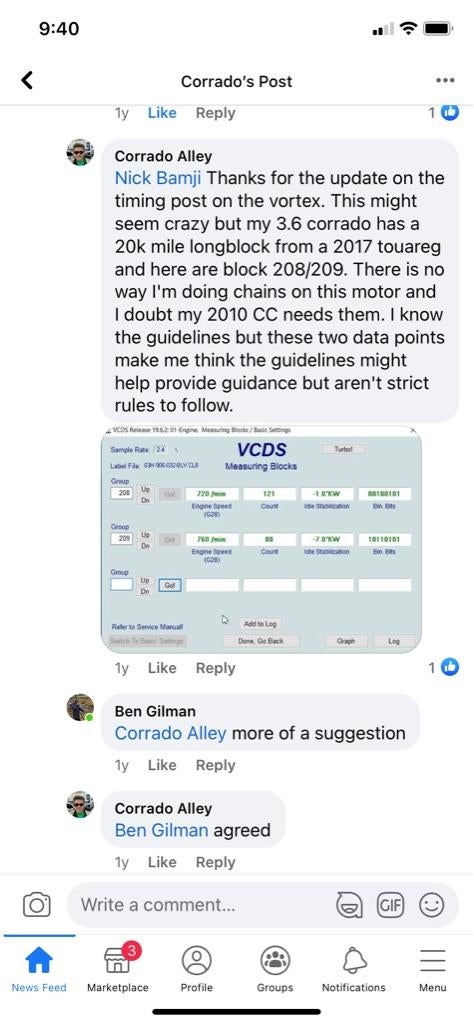 Passat 3,2 AXZ Timing chain problem | VW Vortex - Volkswagen Forum