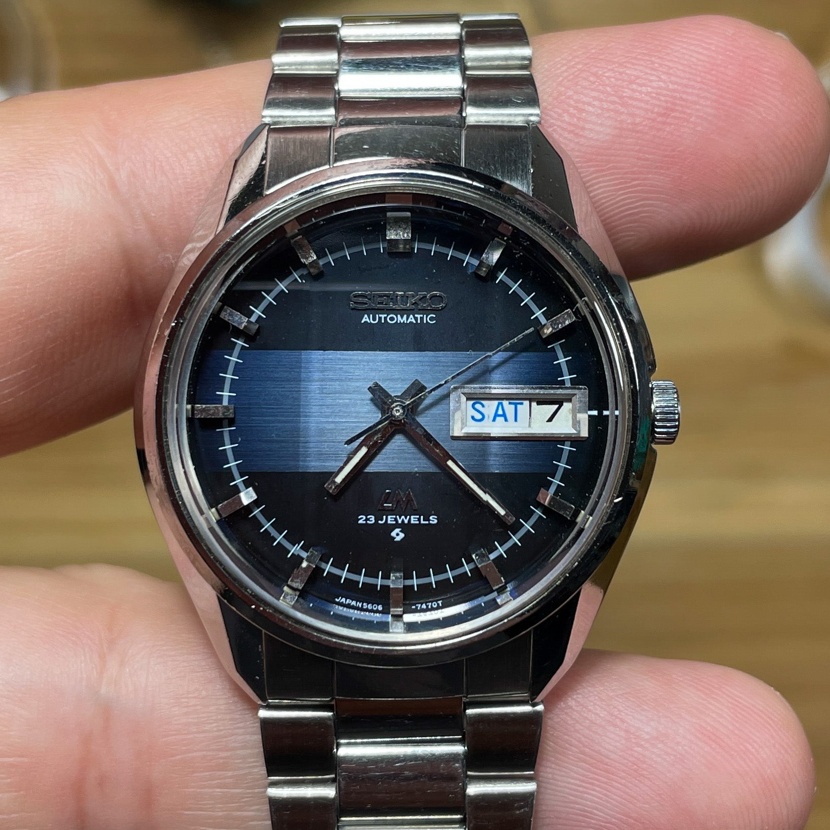 FS. REDUCED Seiko Lord Matic, 5606-7280, metal day date corrector, 250 ...