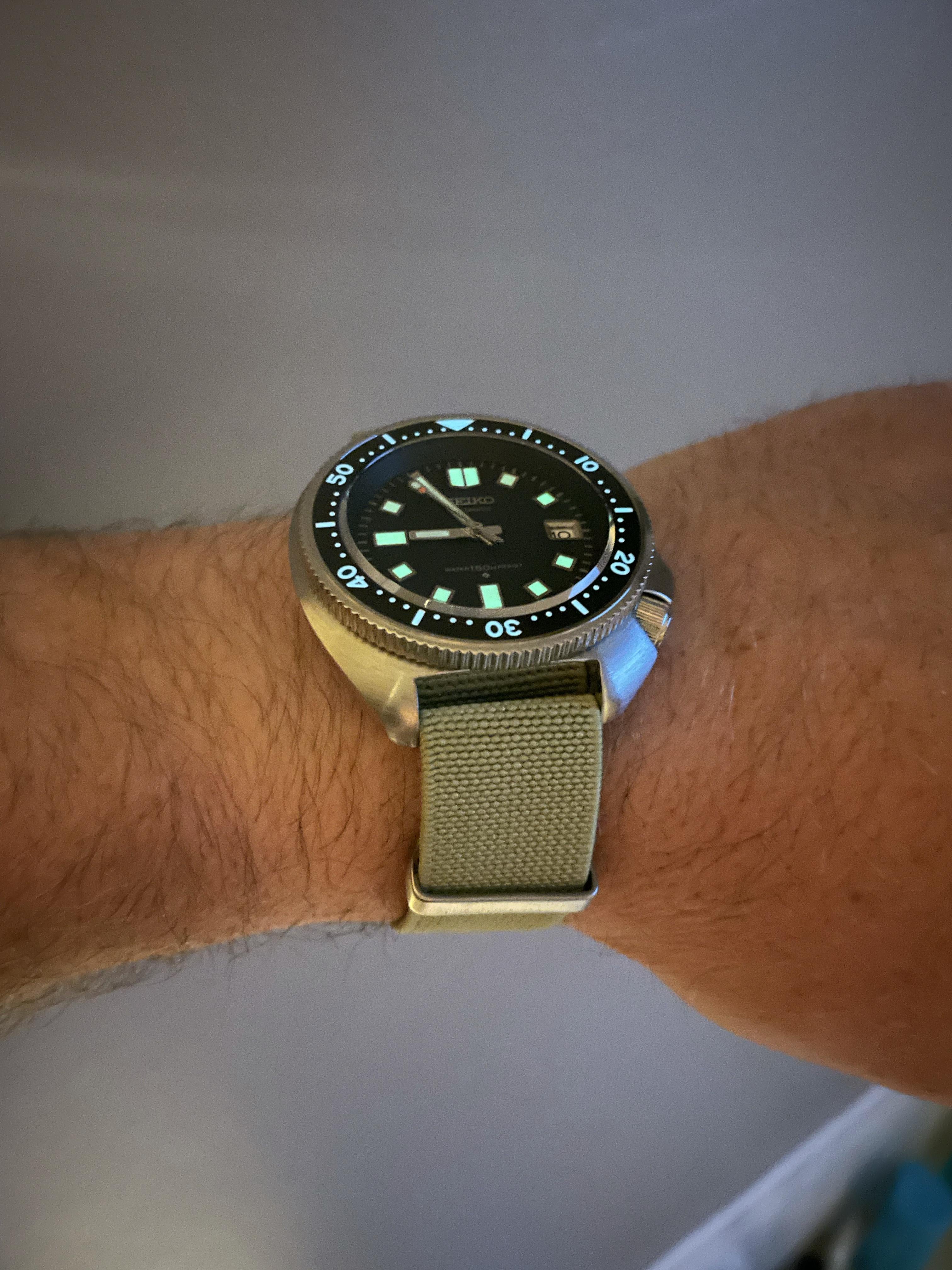 Seiko 6105 MOD / steel dive NH35 / seikosis dial and hands / ceramic ...