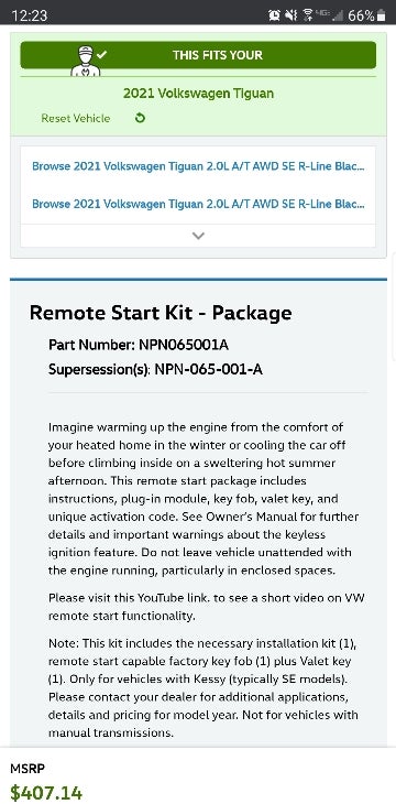 Remote start questions. | VW Vortex - Volkswagen Forum