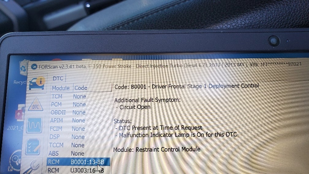 RCM code | Ford Powerstroke Diesel Forum