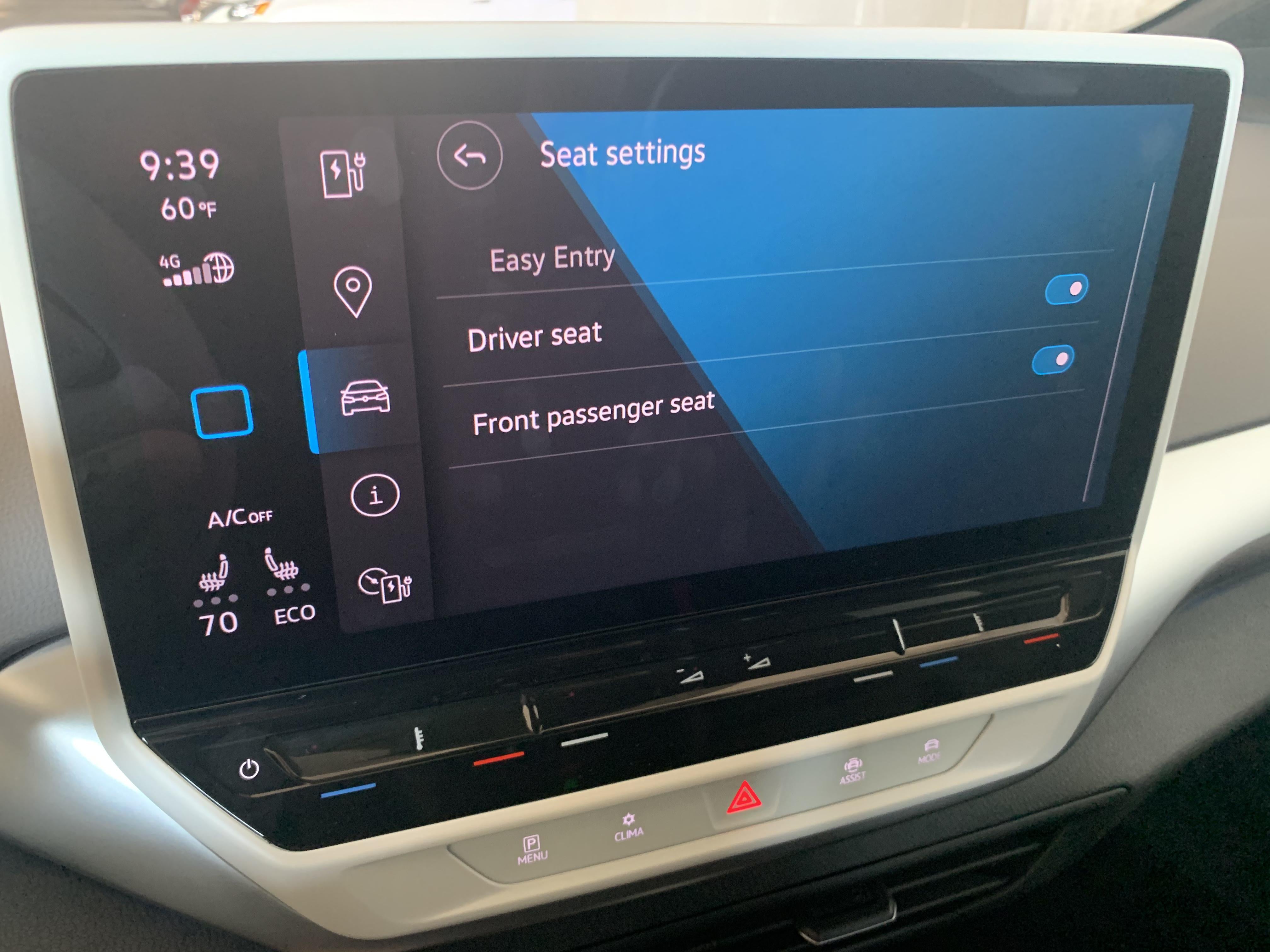 Easy Entry Enabled via Coding | Volkswagen ID Forum