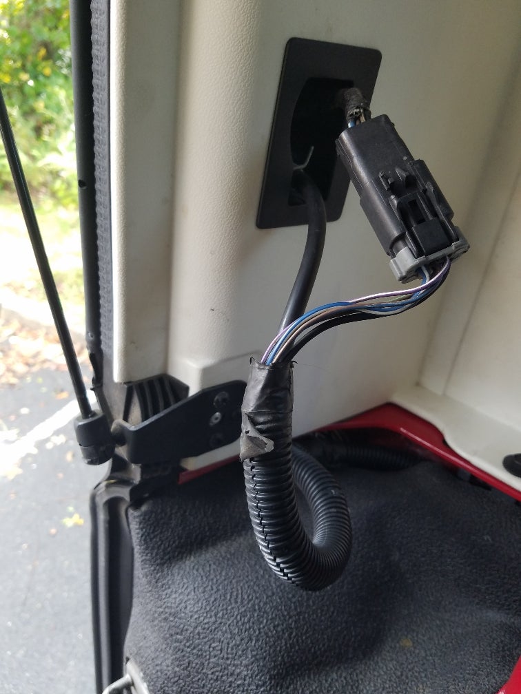 Rear Hard Top Window defroster/wiper/fluid Connections | JKOwners Forum