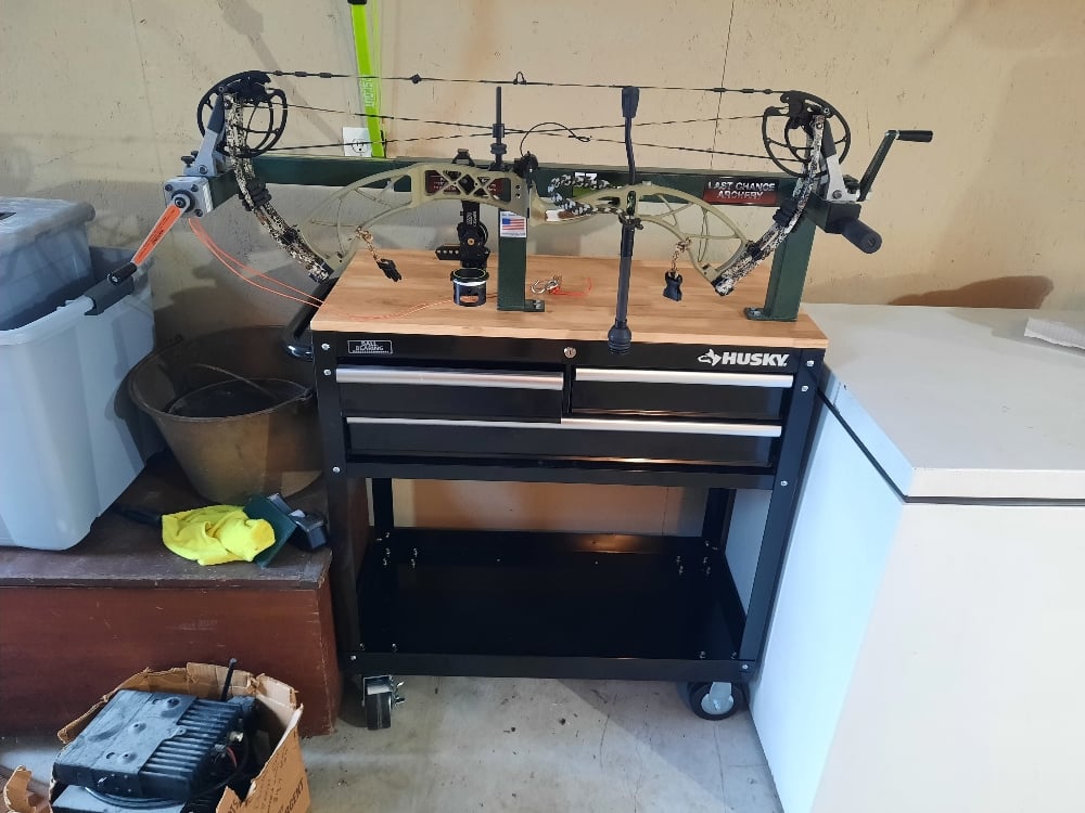 Mobile archery work bench | Archery Talk Forum