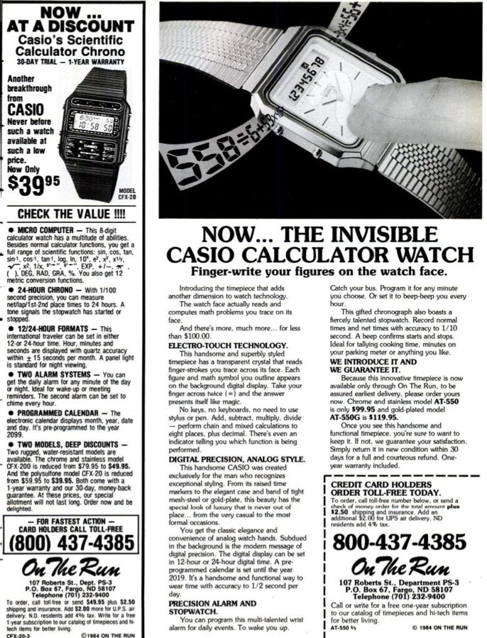 Old Casio Ads and Vintage Commercials of Digital and Futuristic Time ...