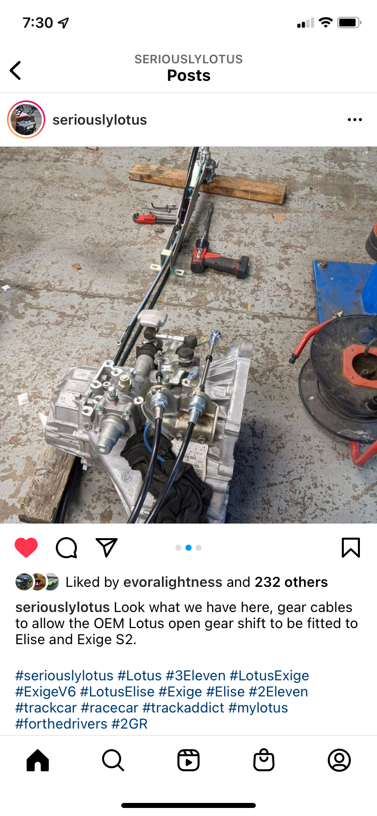 Shifter options | The Lotus Cars Community