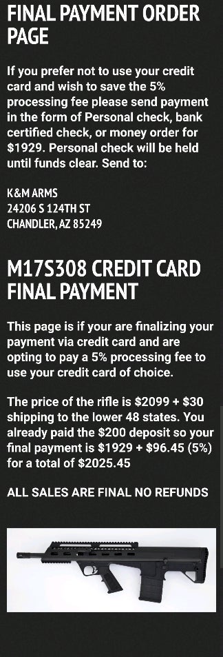 K&M M17S 16" 308. | Polaris ATV Forum