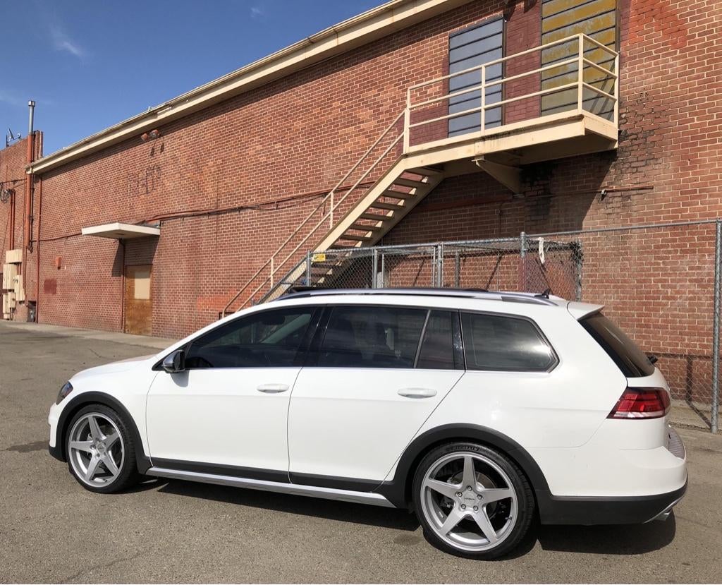 White Alltracks with Aftermarket Wheels | VW Vortex - Volkswagen Forum