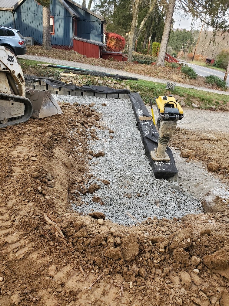 Retaining wall base | DIY Home Improvement Forum