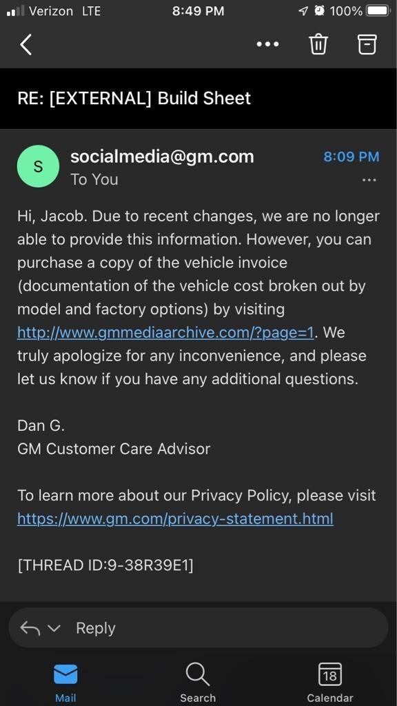 Build Sheet from GM | Chevy Silverado and GMC Sierra Forum