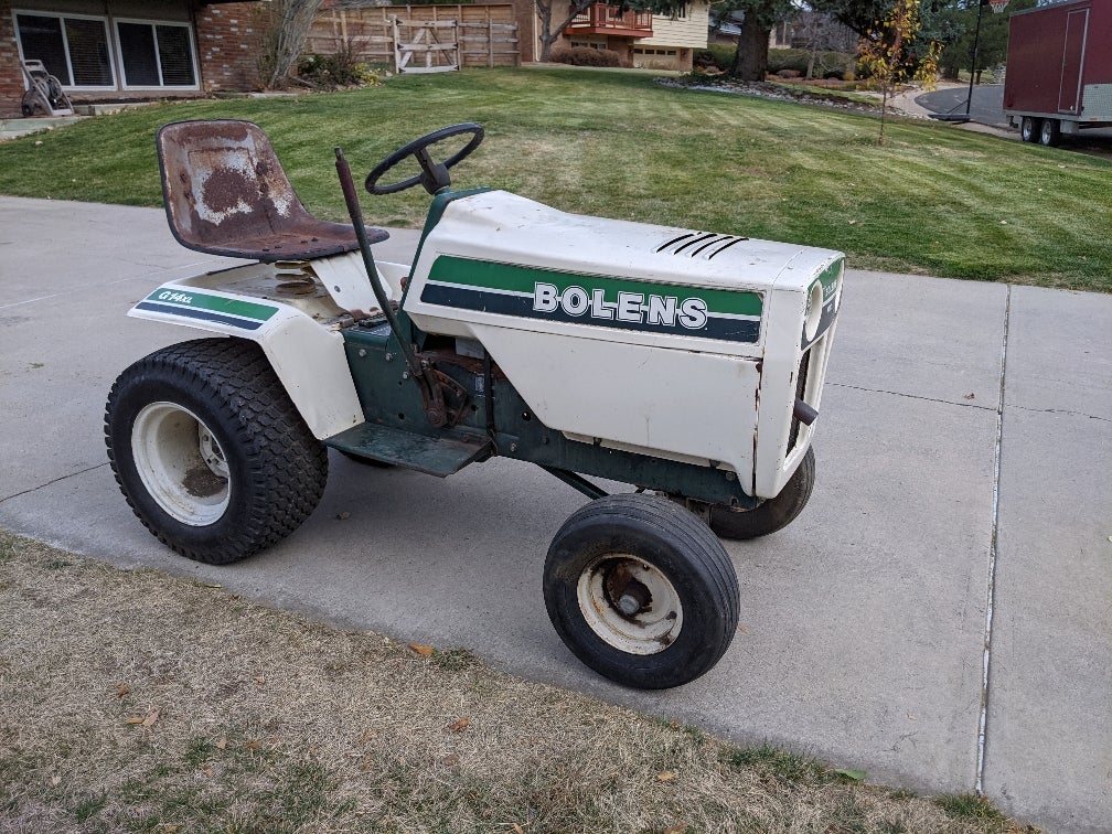 Bolen Garden Tractor G14xl - Running w/ mower, snowblower and front ...