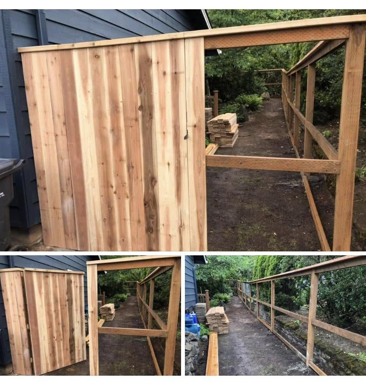 Mounting 2x4 rails to 4x4 posts | Contractor Talk - Professional ...