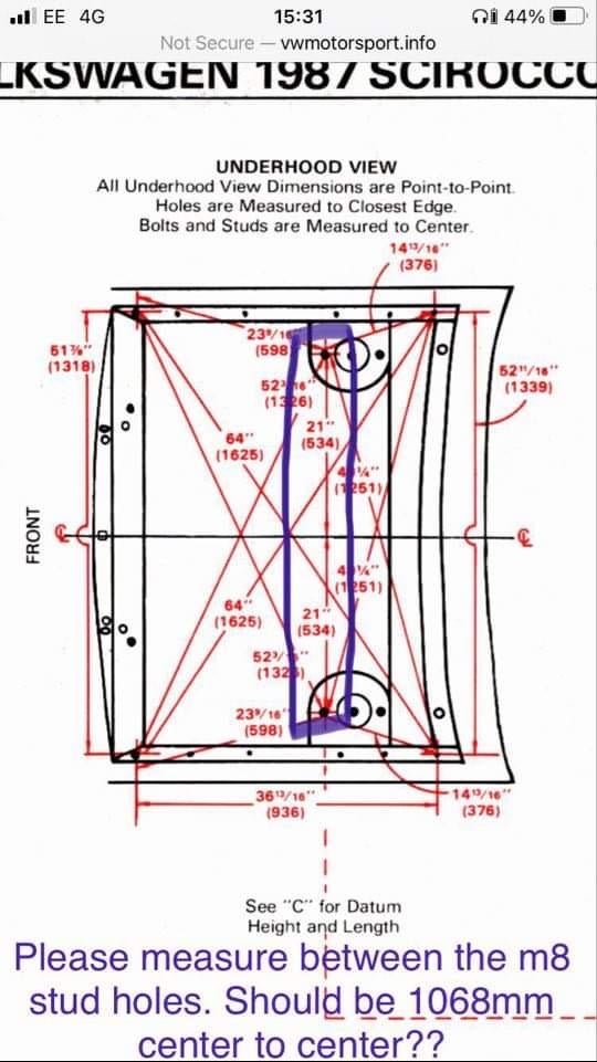 Mk2 Scirocco Engine bay dimensions | VW Vortex - Volkswagen Forum