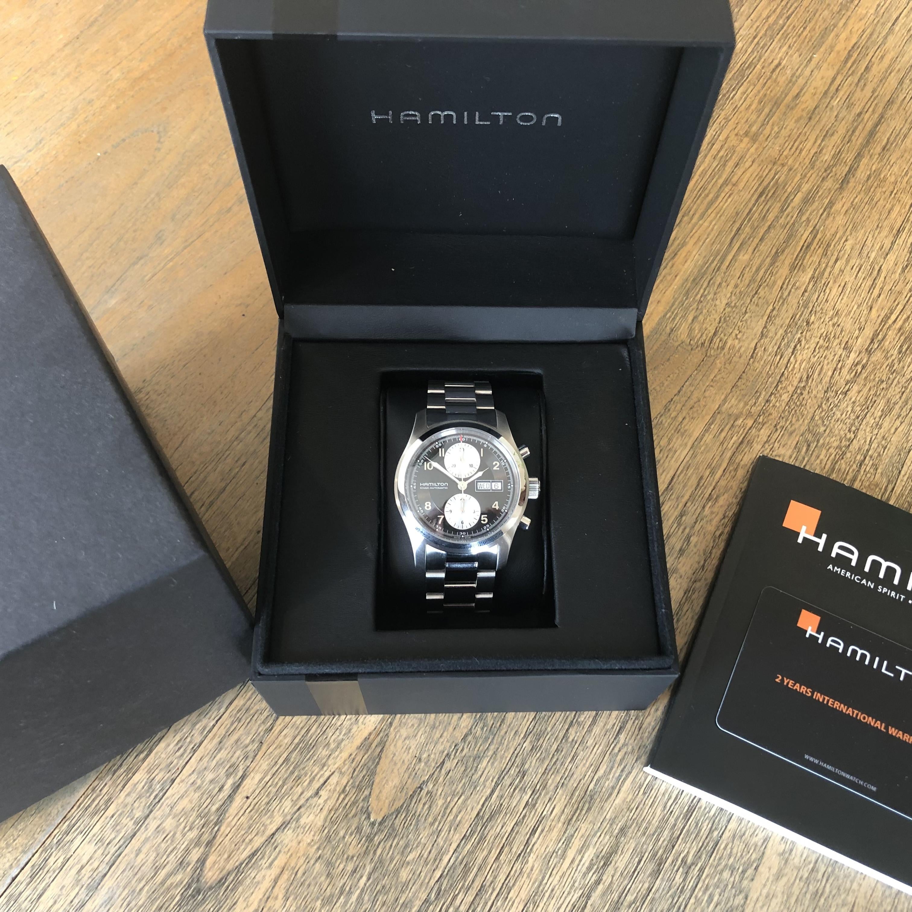 FS: Hamilton Khaki Field Automatic Chronograph Reverse Panda | WatchUSeek Watch Forums