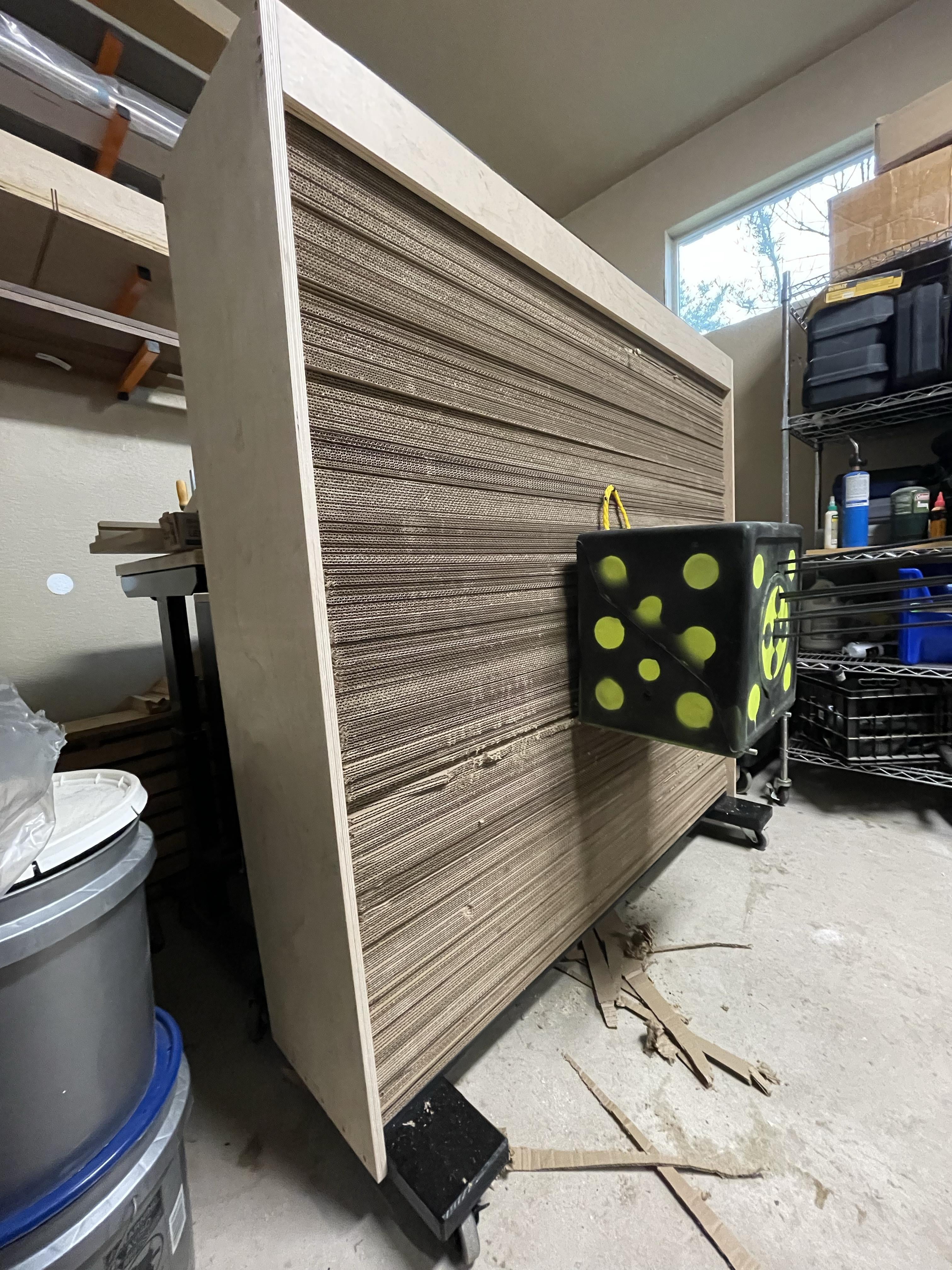 Home Built backstop & box fort | Archery Talk Forum