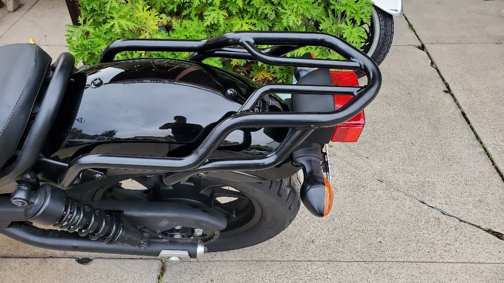 Givi monokey on Givi rack? | Honda Rebel 300, 500, & 1100 Forum