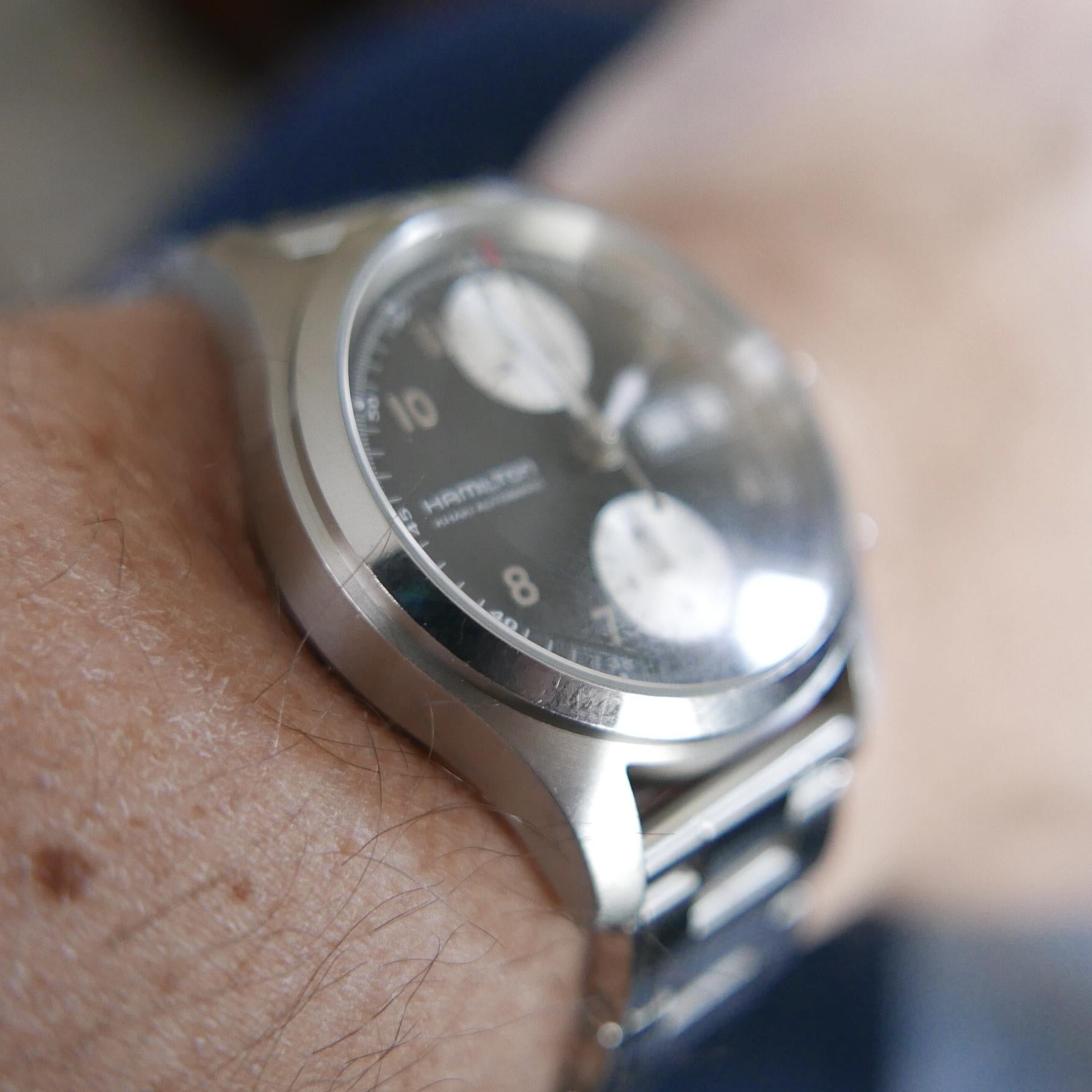 FS: 38mm Hamilton Khaki Field Automatic Chronograph Reverse Panda 7750 | WatchUSeek Watch Forums