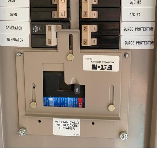Interlock in upside down panel? | Power Equipment Forum