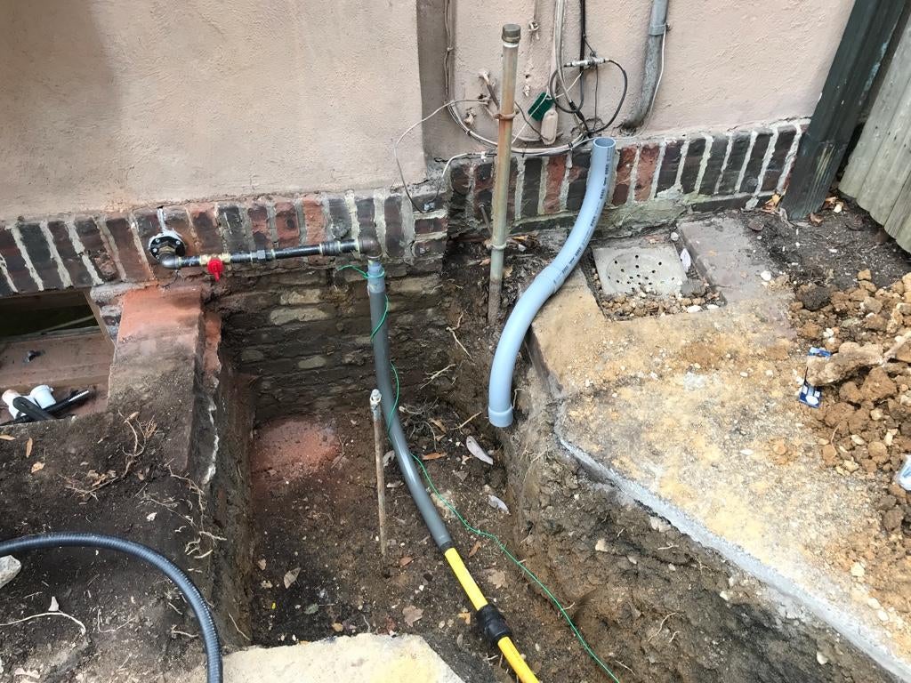 Distance req’d: Natural Gas - Electric Service Conduit | DIY Home ...