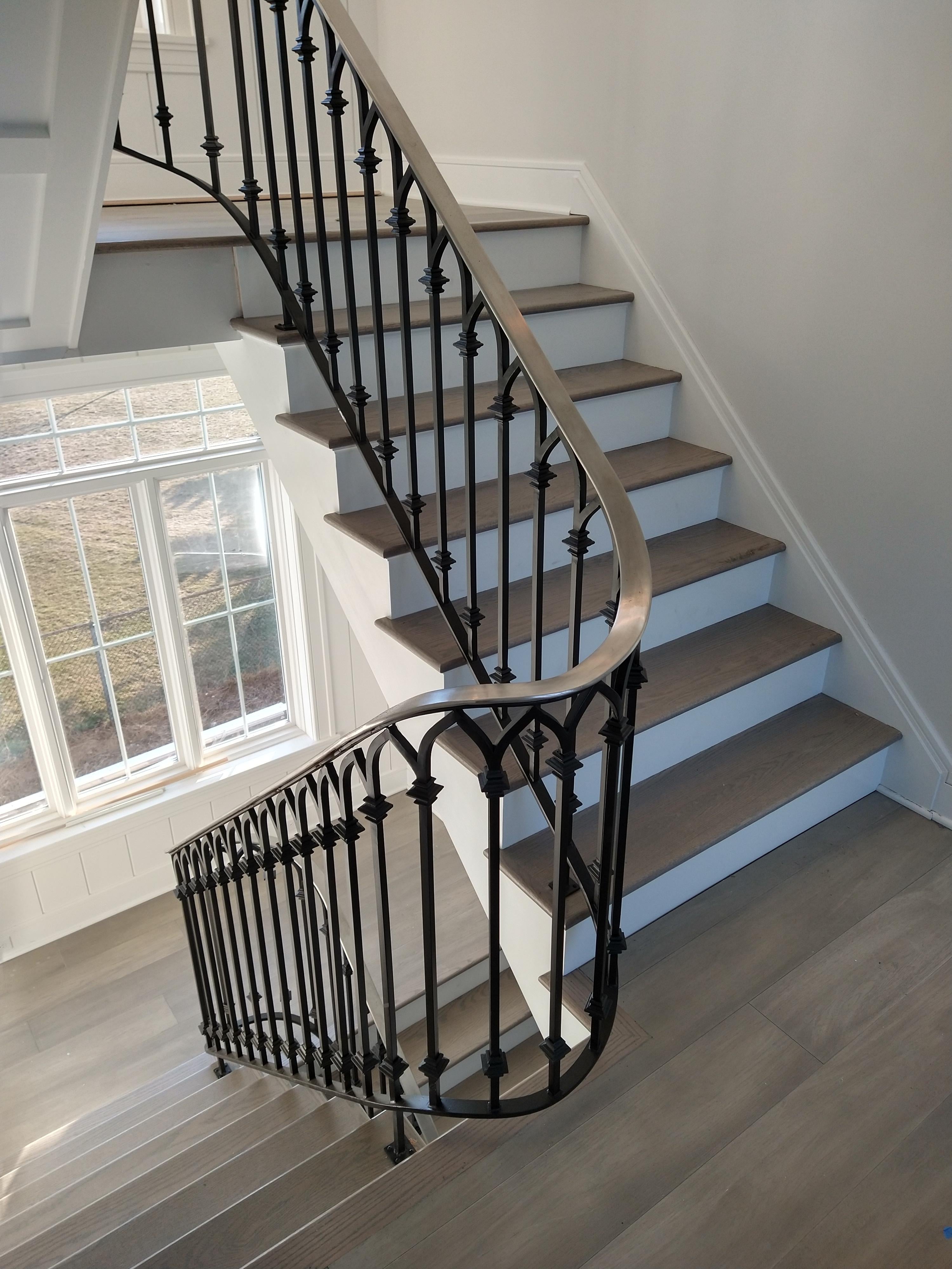 is there a way to curve a premade railing panel