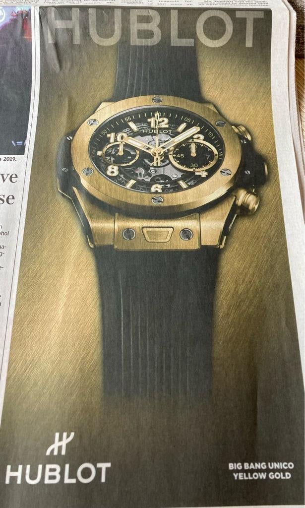 Luxury watch newspaper advertisements | WatchUSeek Watch Forums