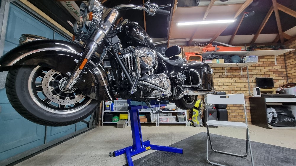 Big Blue Motorcycle Lift | Indian Motorcycle Forum