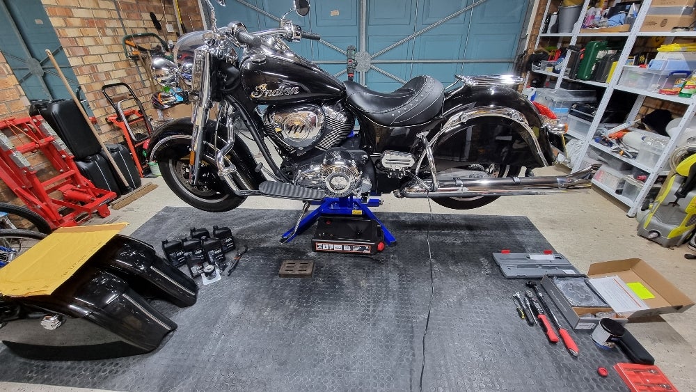 Big Blue Motorcycle Lift | Indian Motorcycle Forum