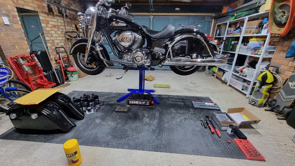 Big Blue Motorcycle Lift | Indian Motorcycle Forum