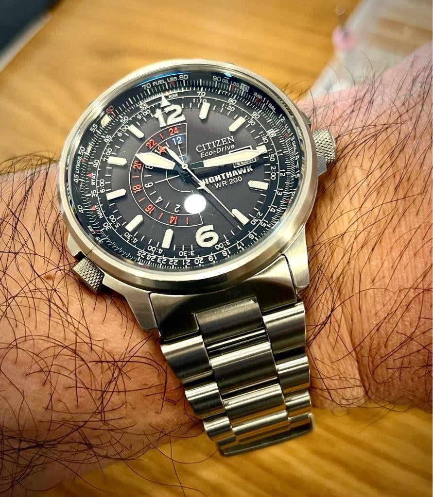 Nighthawk with sapphire and ratcheting clasp mod | WatchUSeek Watch Forums