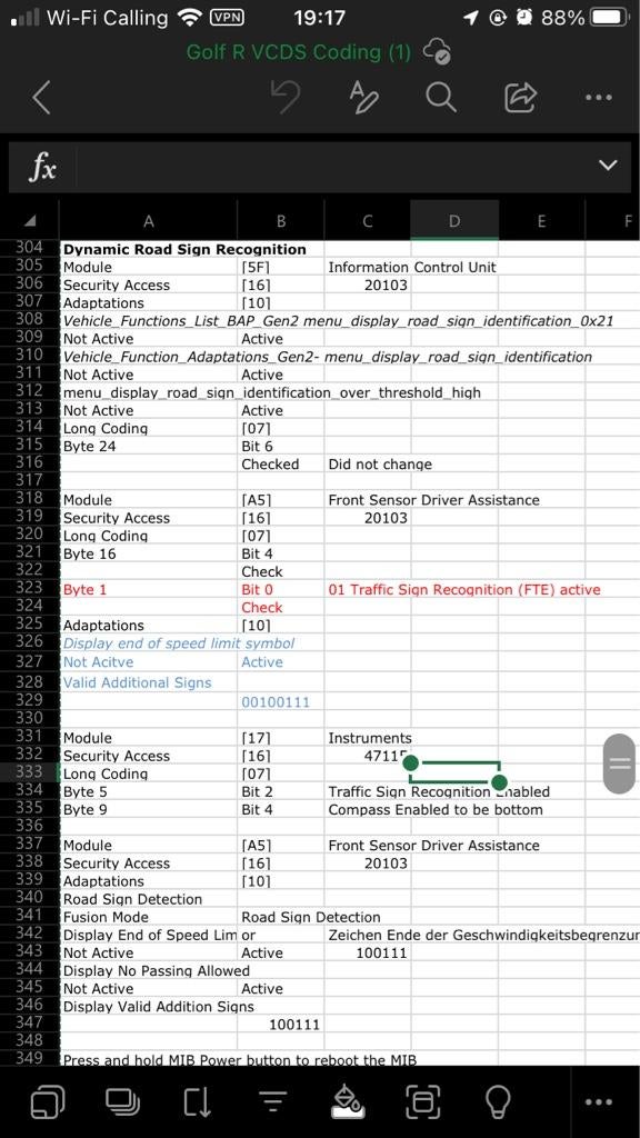 Traffic Sign Recognition / Dynamic Road Sign Assist MK7 R | VW Vortex ...