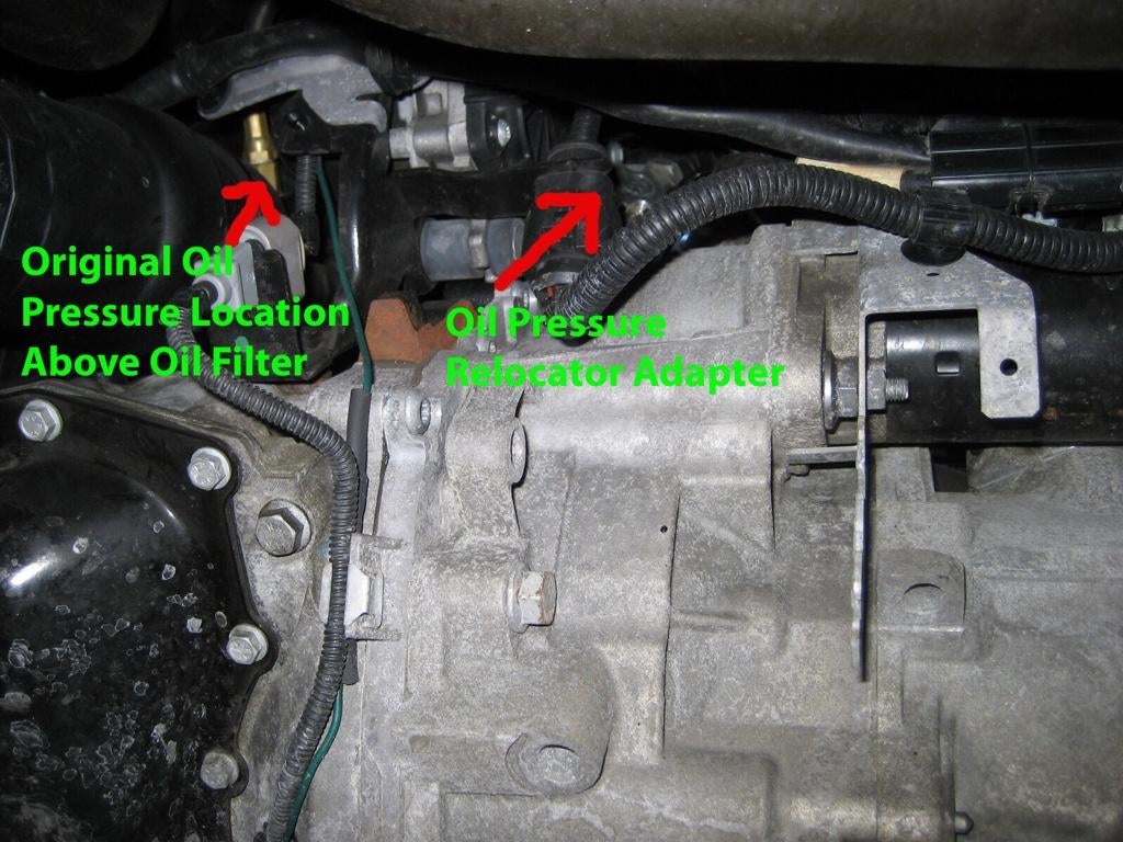Oil Pressure Sensor Location The Right Side Is The Oil Pressure
