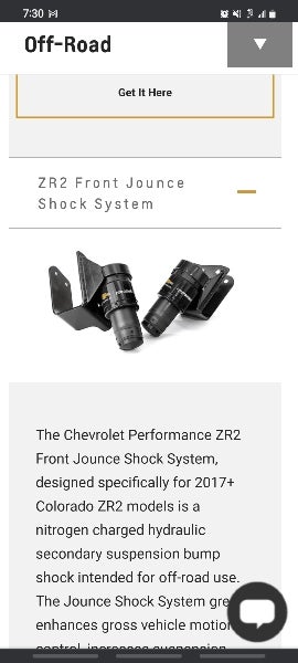 Zr2 jounce shock system | Chevy Colorado & GMC Canyon