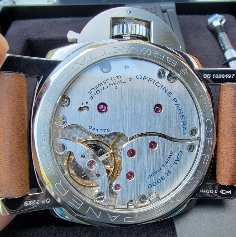 Panerai Luminor Destro Left Handed Textured Cream Dial47mm PAM01075 ...