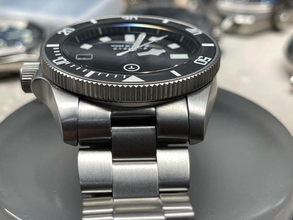 Custom bead blasted build with Seiko NH35 inside | WatchUSeek Watch Forums