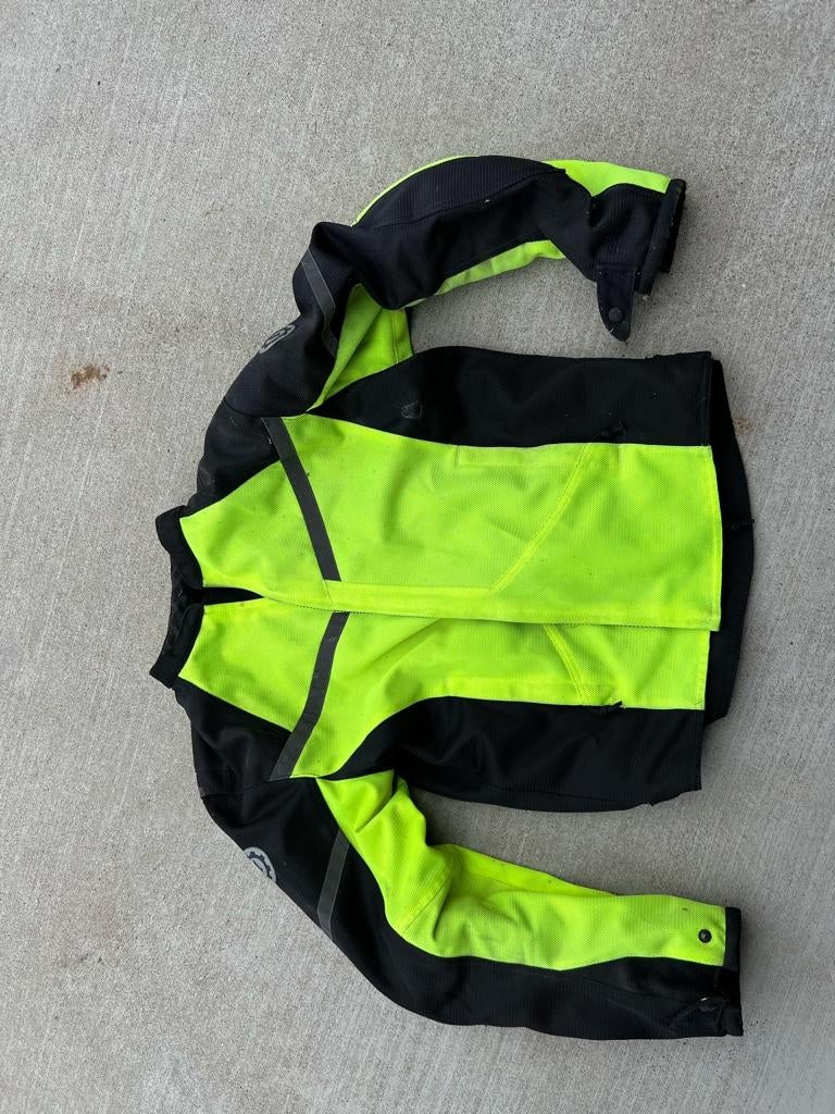 For sale - First Gear Mesh jacket flo yellow LARGE | Adventure Rider