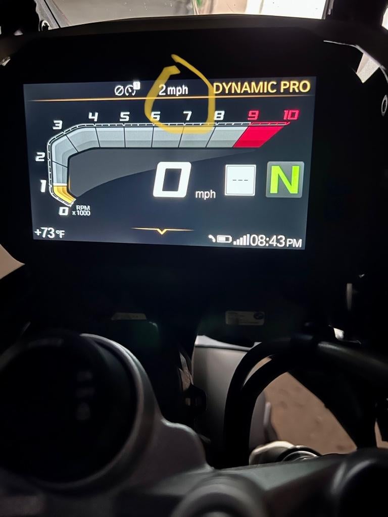 2022 R1250GS average speed display | Adventure Rider