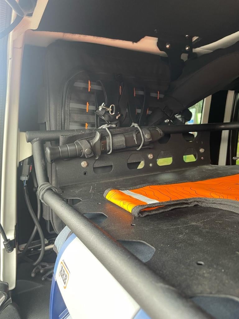 Rear cargo area overhead / ceiling storage | Jeep Wrangler Forum