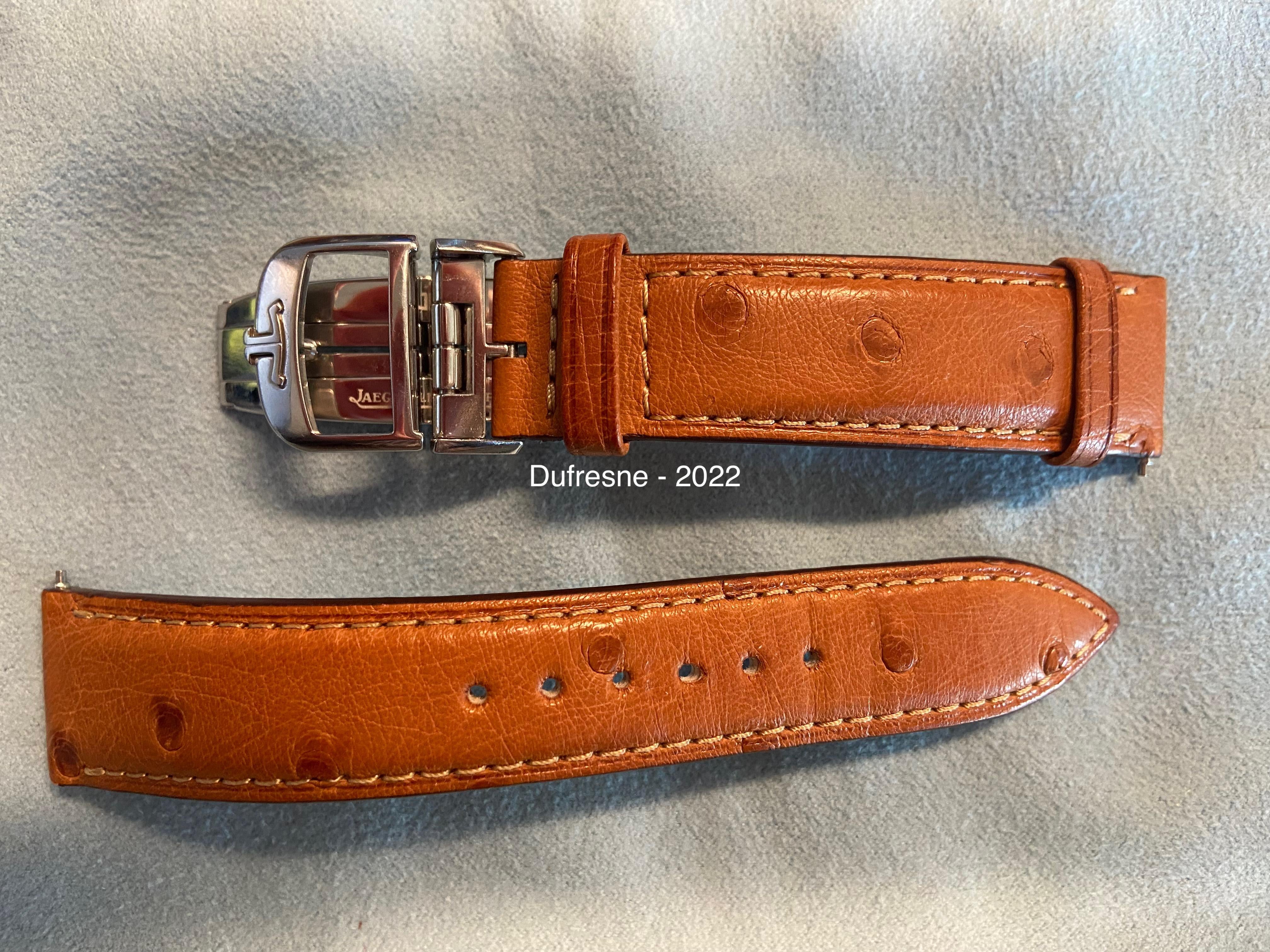 FS: Jaeger LeCoultre (JLC) OEM Depolyant Clasp and Ostrich Leather ...