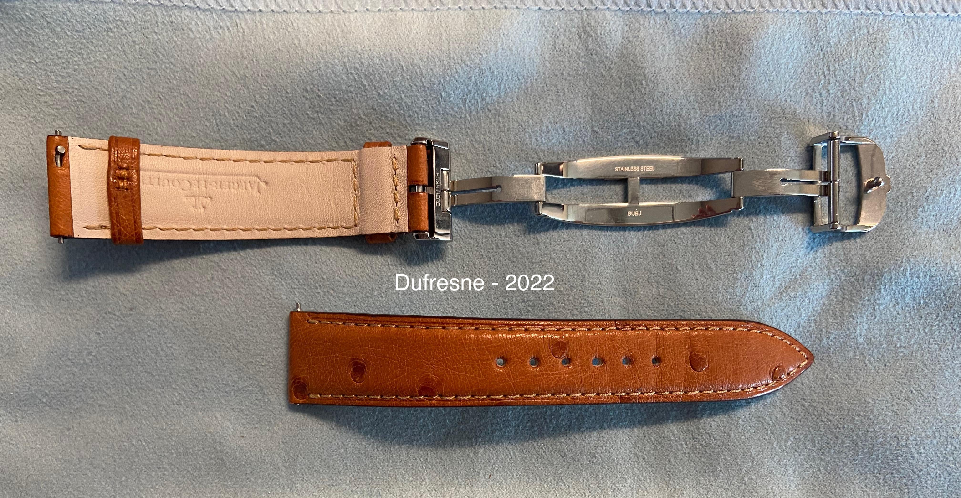 FS: Jaeger LeCoultre (JLC) OEM Depolyant Clasp and Ostrich Leather ...