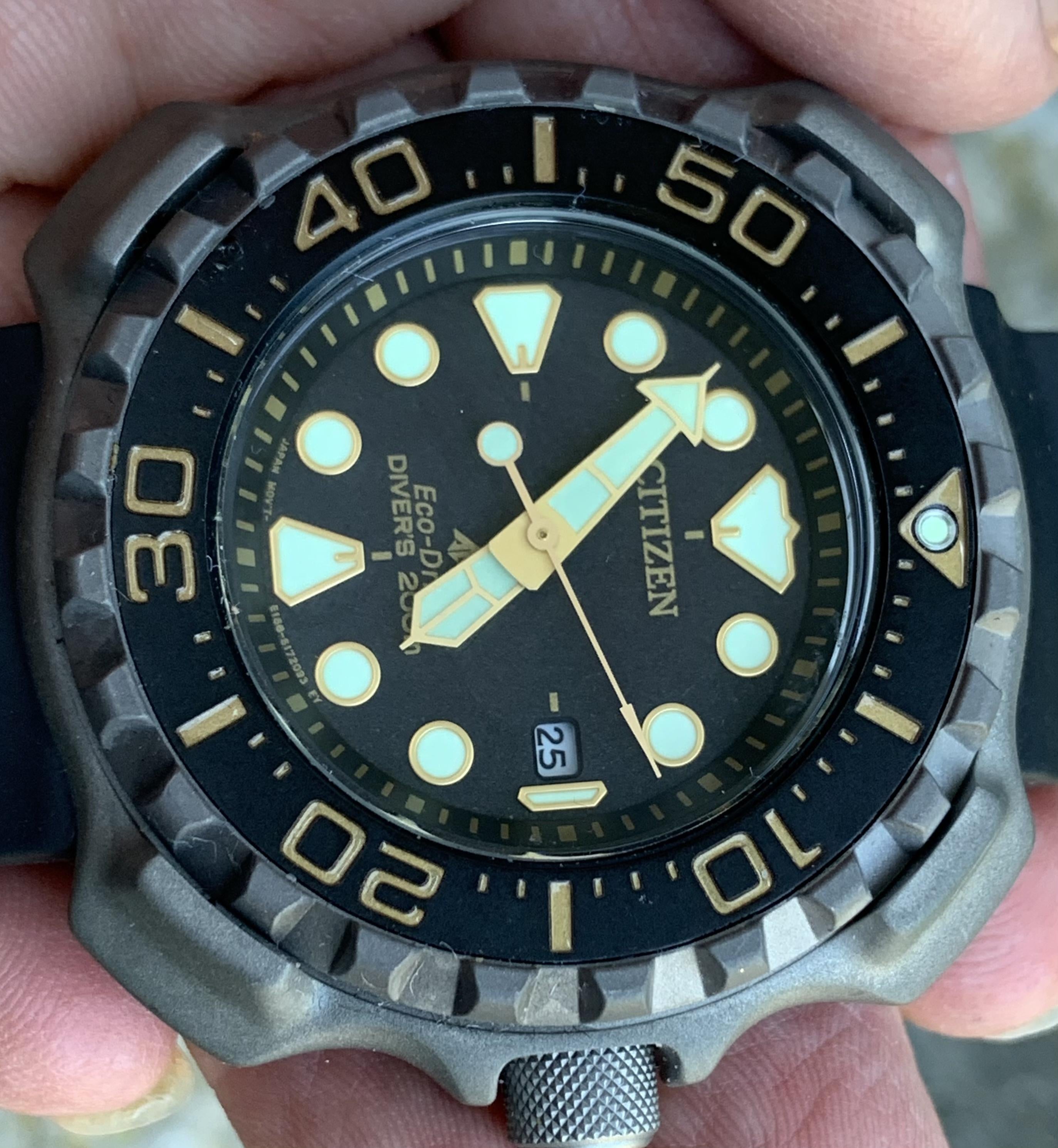 Citizen Men's Promaster Dive Super Titanium Eco-Drive Diver ...