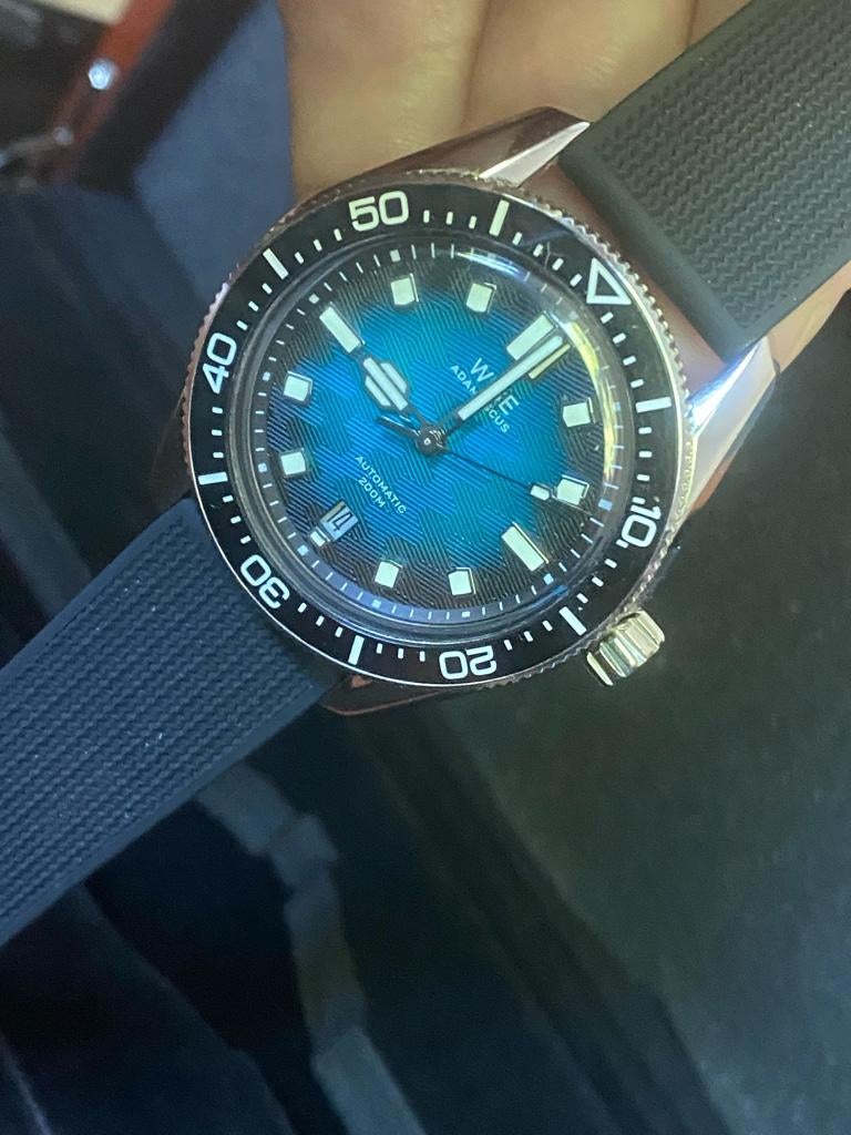 SOLD: Wise Adamascus AD8 Blue green dial | WatchUSeek Watch Forums