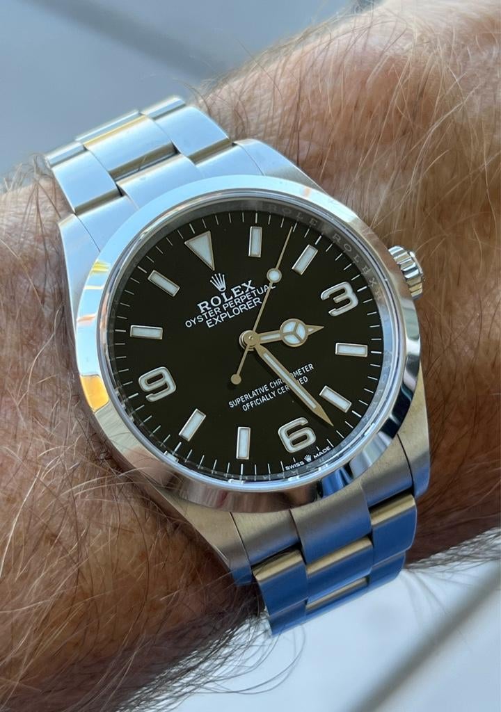 Explorer 36 vs 39 on 7" wrist | WatchUSeek Watch Forums