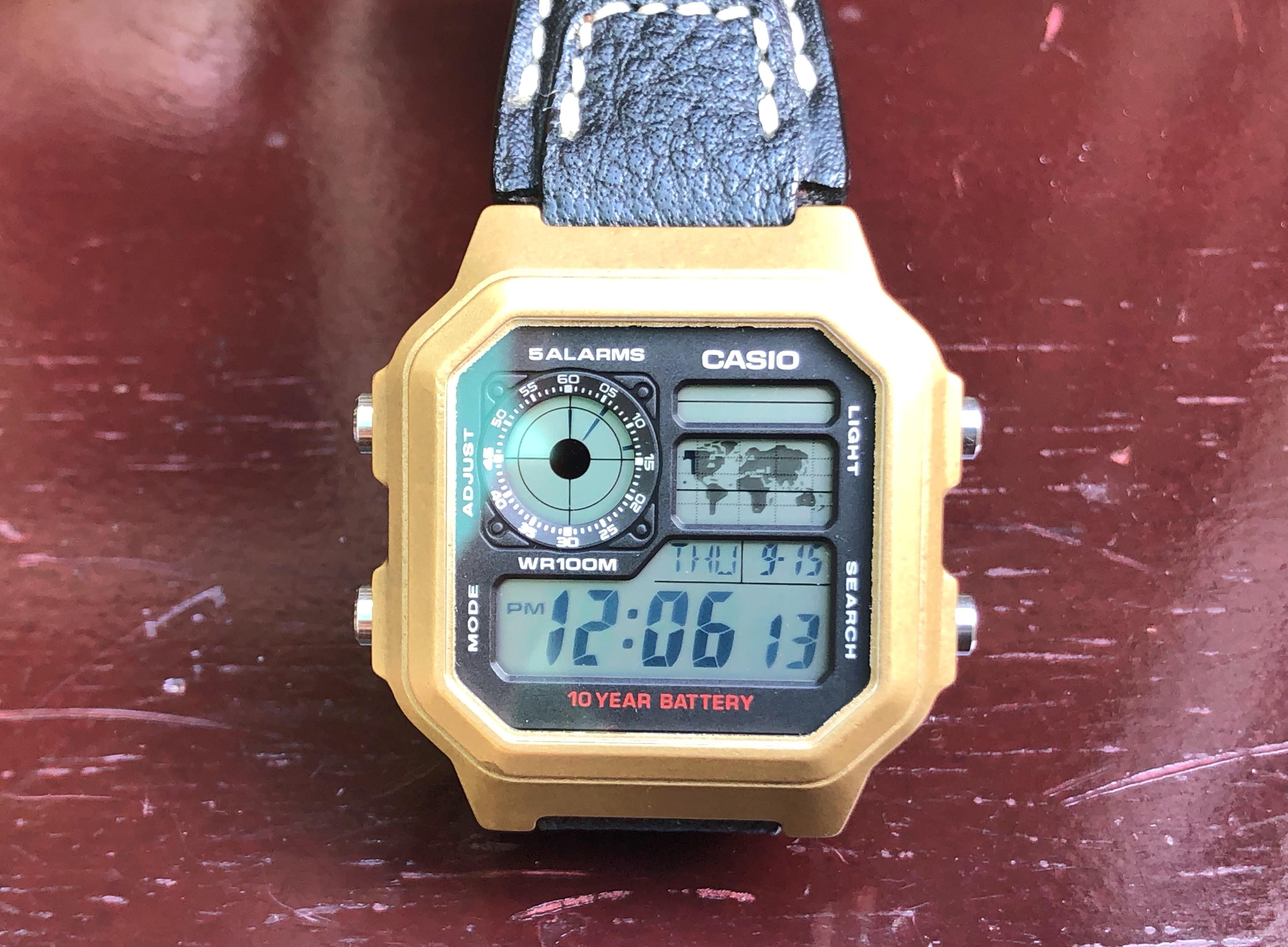 BRONZE CASE and SAPPHIRE! Casio Worldtimer 10-YR Battery | WatchUSeek ...